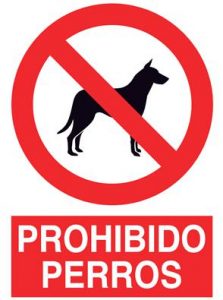 Señales : prohibido perros - Señales de seguridad de prohibición