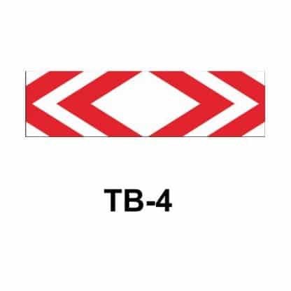 Panel direccional provisional para obras - TB4 doble estrecho